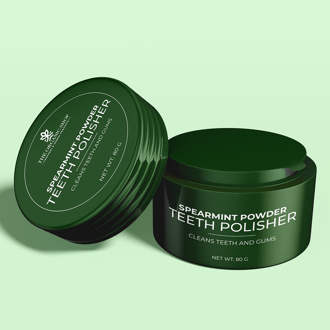 Teeth Polisher Spearmint Powder– The Organic Company